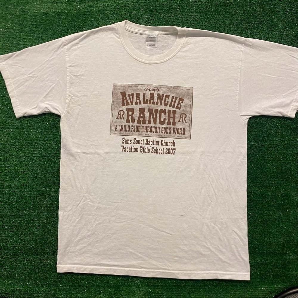 Avalanche Ranch Vintage Church T-Shirt - Gem